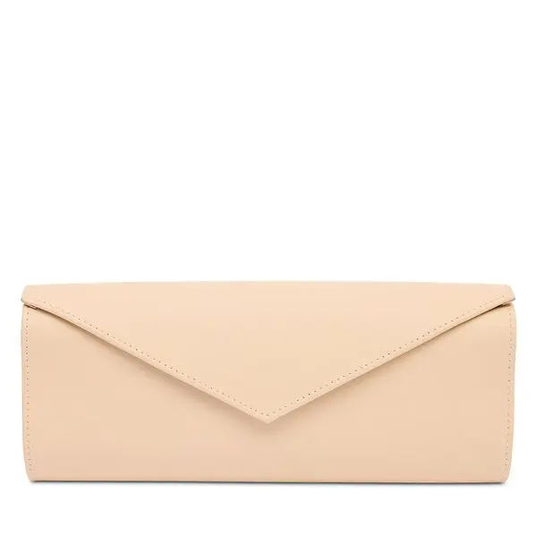 RAPPORT LONDON Victoria Leather Jewelry Roll - Light Beige