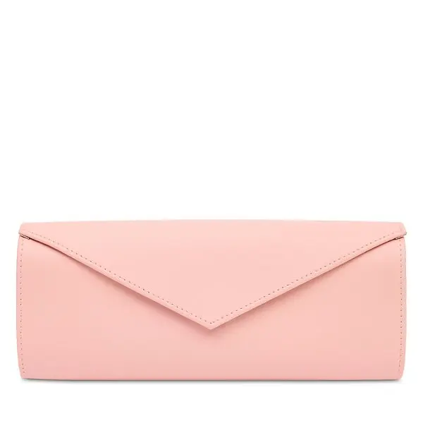 RAPPORT LONDON Victoria Leather Jewelry Roll - Pastel Pink