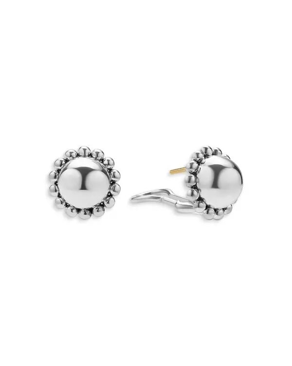 Lagos Sterling Caviar Bubbly Stud Earrings