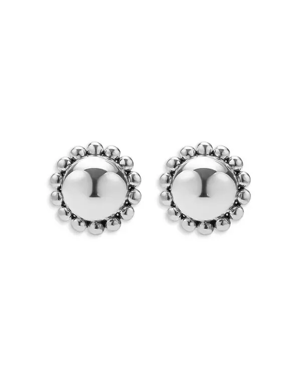Lagos Sterling Caviar Bubbly Stud Earrings