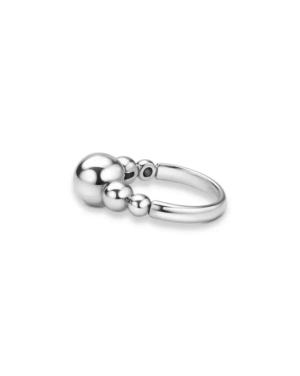 Lagos Sterling Caviar Bubbly Beaded Ring - Silver