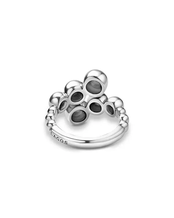 Lagos Sterling Caviar Bubbly Ring - Silver