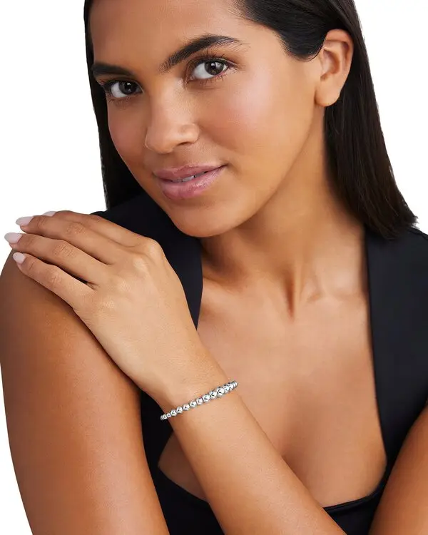 Lagos Sterling Caviar Bubbly Beaded Cuff Bracelet