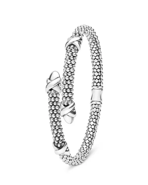 Lagos Sterling Embrace Caviar Bead Bypass Bracelet