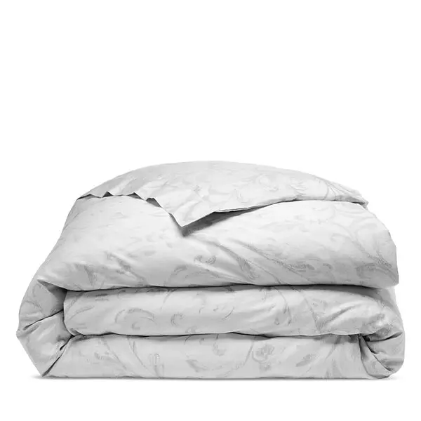 SFERRA Pezzana Baroque Sateen Duvet Cover, King Exclusive - Flint