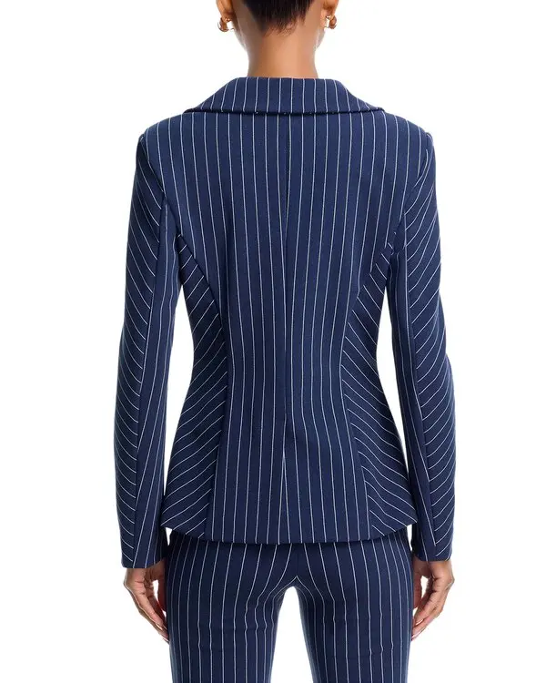 Chiara Boni La Petite Robe Pinstriped Double Breasted Blazer