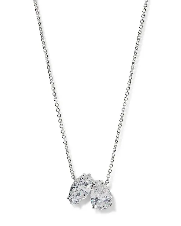 Nadri Everleigh Cubic Zirconia Pendant Necklace - Silver