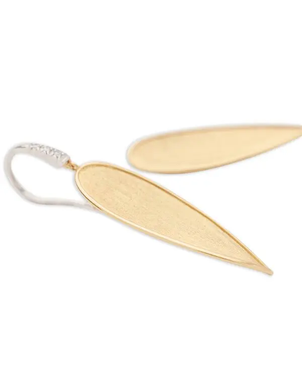 Marco Bicego 18k White And Yellow Diamond Lunaria Earrings - Gold