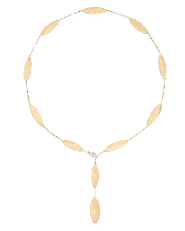 Marco Bicego 18k Yellow Lunaria Twist Lariat Necklace - Gold