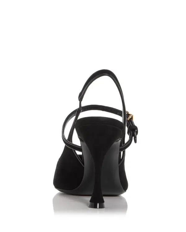 Dolce & Gabbana Suede And Leather Slingbacks