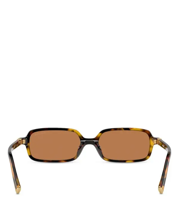 Miu Miu Rectangle Sunglasses, 51mm