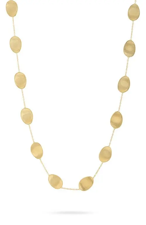 Marco Bicego Lunaria Station Necklace - Yellow Gold