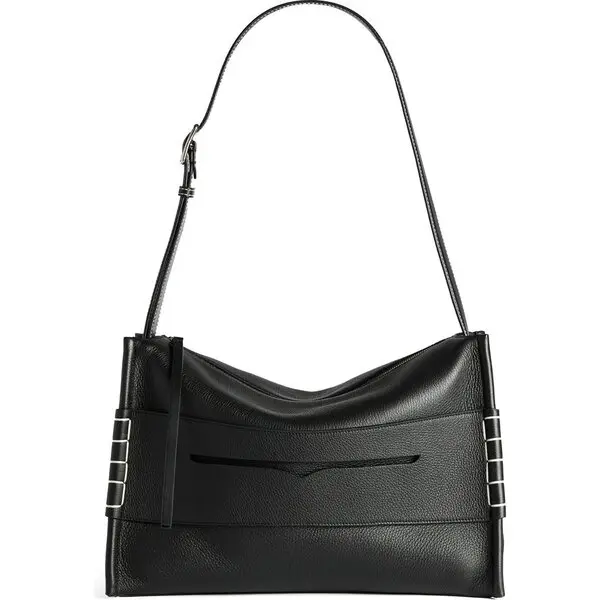 JW Anderson Loafer Suede Messenger Bag - Black