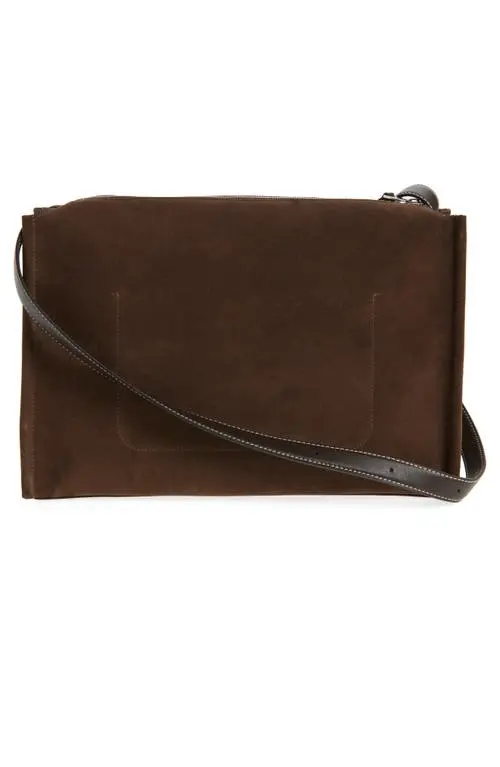 JW Anderson Loafer Suede Messenger Bag - Brown 600