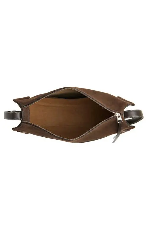 JW Anderson Loafer Suede Messenger Bag - Brown 600