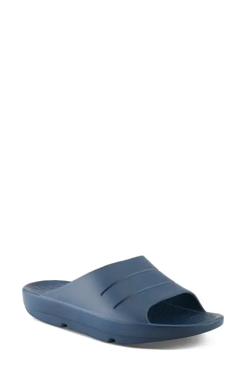 SPRING STEP SHOES Shamak Slide - Navy