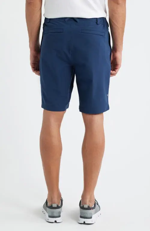 Mack Weldon Radius Flex Water-resistant Flat Front Shorts - True Navy