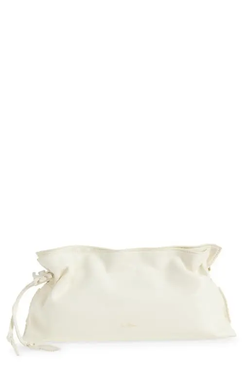 Sam Edelman Poppy Oversized Studded Leather Clutch - White