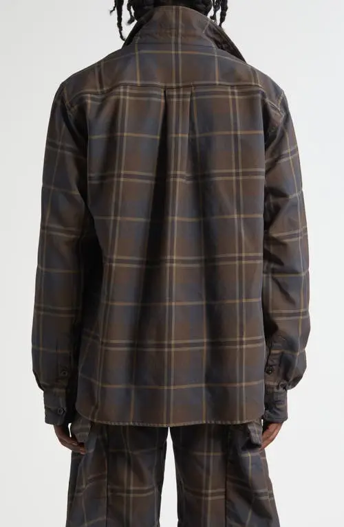 Sacai Plaid Shirt Jacket