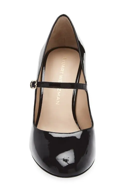 STUART WEITZMAN Babette Mary Jane 85 Pump - Black