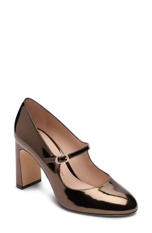 STUART WEITZMAN Babette Mary Jane 85 Pump - Cigar