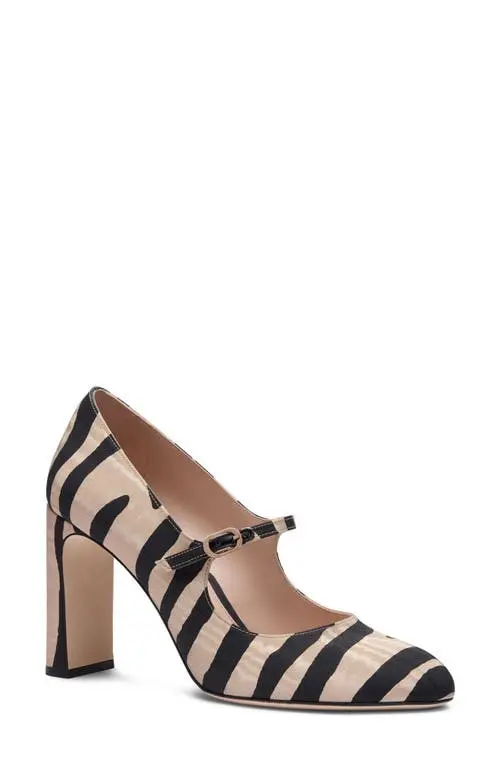 STUART WEITZMAN Babette Mary Jane 85 Pump - Cream/smoke