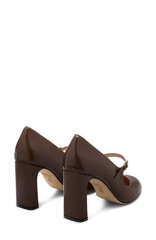 STUART WEITZMAN Babette Mary Jane 85 Pump - Walnut