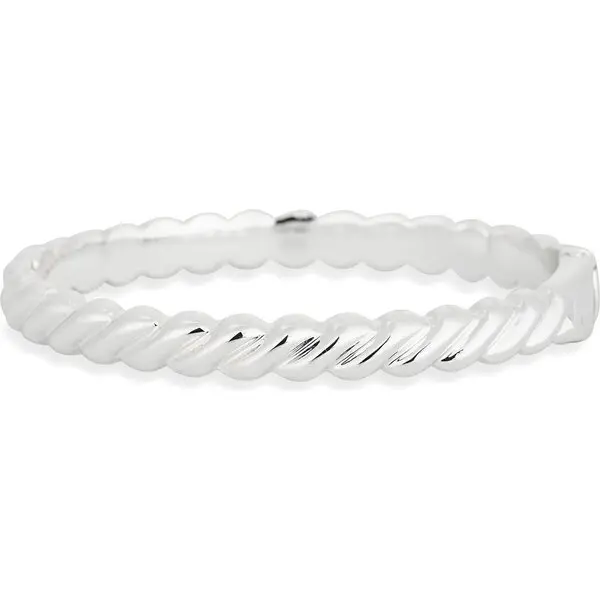 Ettika Twisted Stacking Bangle - Silver