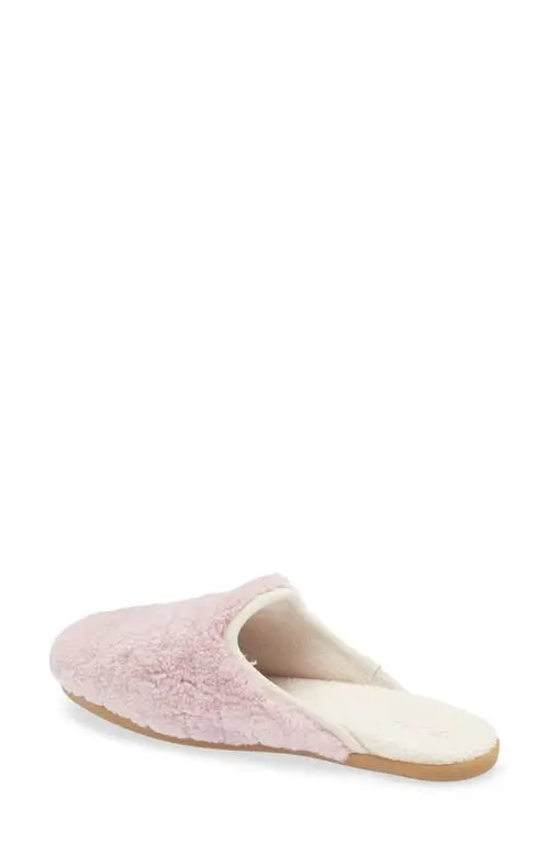 Olukai Hale Slip-on Genuine Shearling Mule - Dusty Pink/tapa