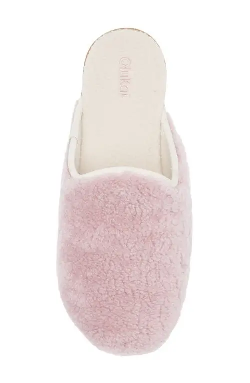 Olukai Hale Slip-on Genuine Shearling Mule - Dusty Pink/tapa