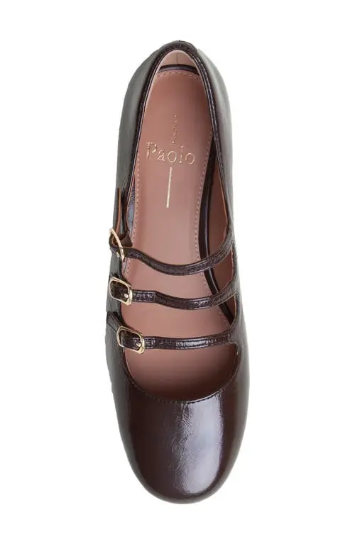 Linea Paolo Mariana Mary Jane Pump - Chocolate