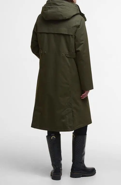 Barbour Bamburgh Hooded Waterproof Jacket - Olive/classic
