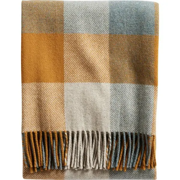 Pendleton Washable Wool Throw Blanket - Shale/copper