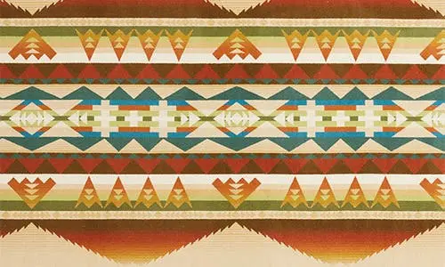 Pendleton Jacquard Unnapped Wool Blend Blanket - Solstice Canyon