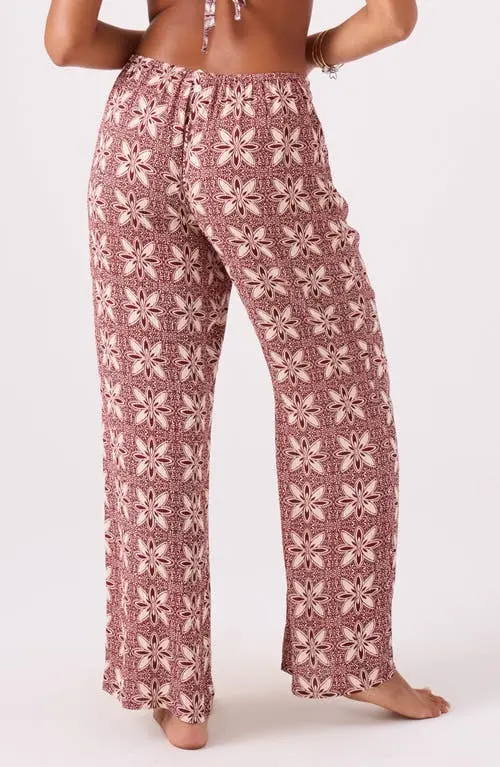 Roxy Batik Bloom Print Cover-up Pants