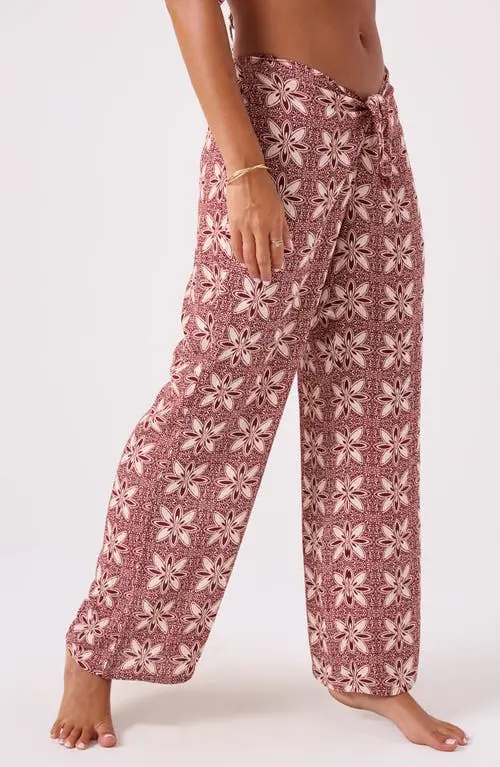 Roxy Batik Bloom Print Cover-up Pants