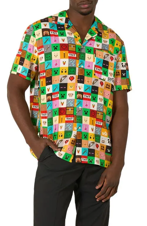 Opposuits Digital Check Camp Shirt