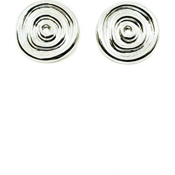 Fry Powers Sun Powers Saucer Earrings - Silver