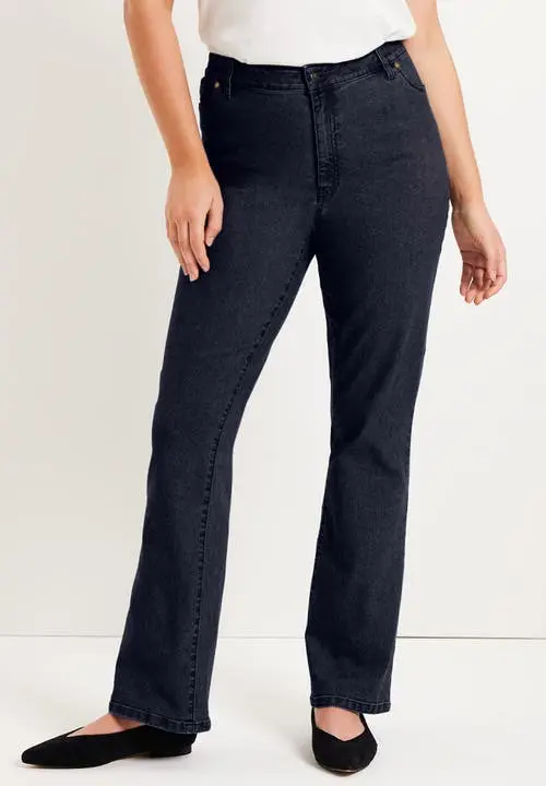 JUNE + VIE Boot-cut Jeans - Medium Blue