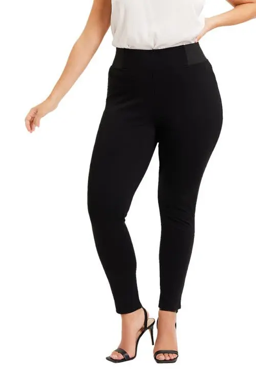 JUNE + VIE Formfit Classic Ponte Pant - Black