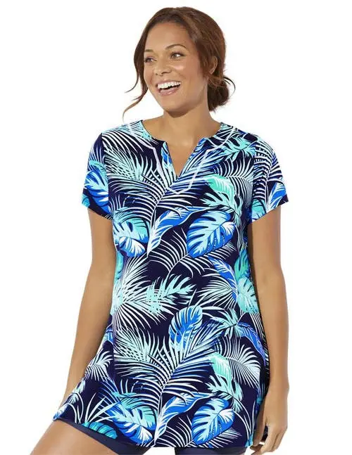 SWIMSUITS FOR ALL Swim Tunic - Navy Palm