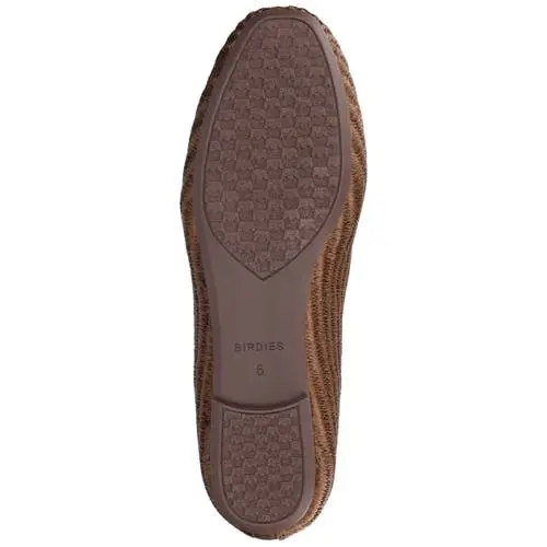 BIRDIES The Starling Raffia Loafer - Mahogany Raffia