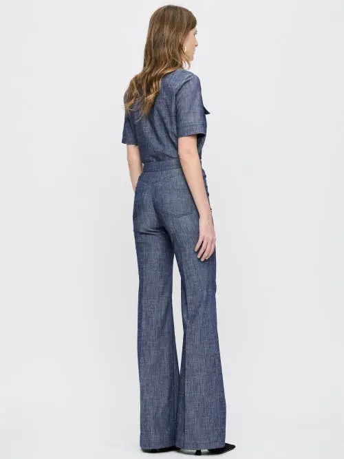CALLAS MILANO Tonne High Rise Flared Jeans - Blue