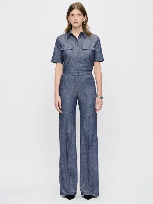 CALLAS MILANO Tonne High Rise Flared Jeans - Blue