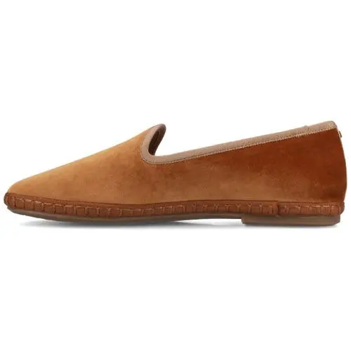 BIRDIES The Heron Velvet Loafers - Heron Tan Velvet