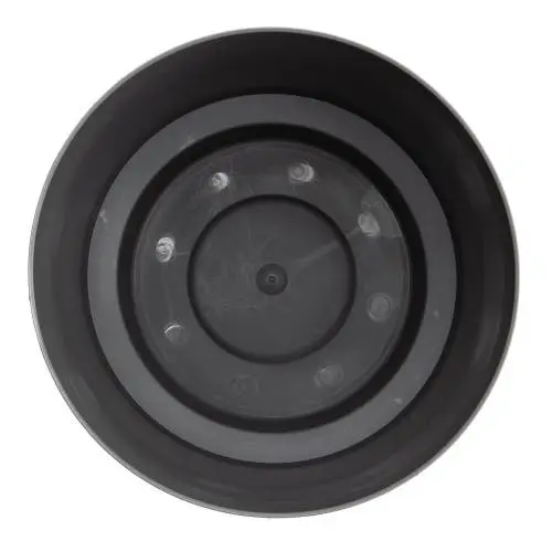 BLOEM 10" Hopson Round Planter With Black Metal Stand