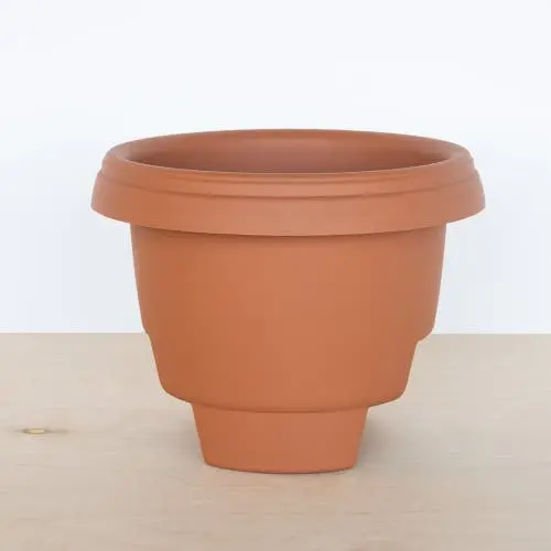 BLOEM 12" Modica Deck Rail Round Planter