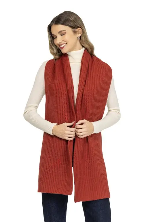Gorski Cashmere Knit Scarf - Red