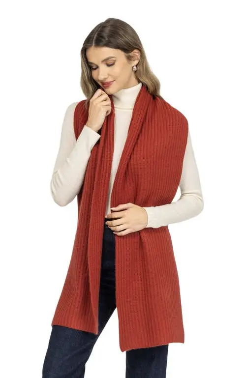 Gorski Cashmere Knit Scarf - Red