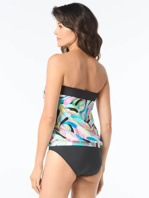 COCO CONTOURS Bella Bra Sized Bandeau Blouson Tankini Top